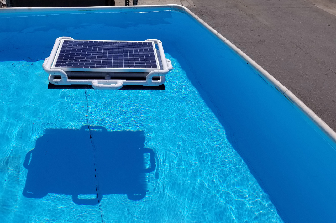 Savior 10,000 Gallon Pool or Spa 60-watt Solar Pump and Filter System ...