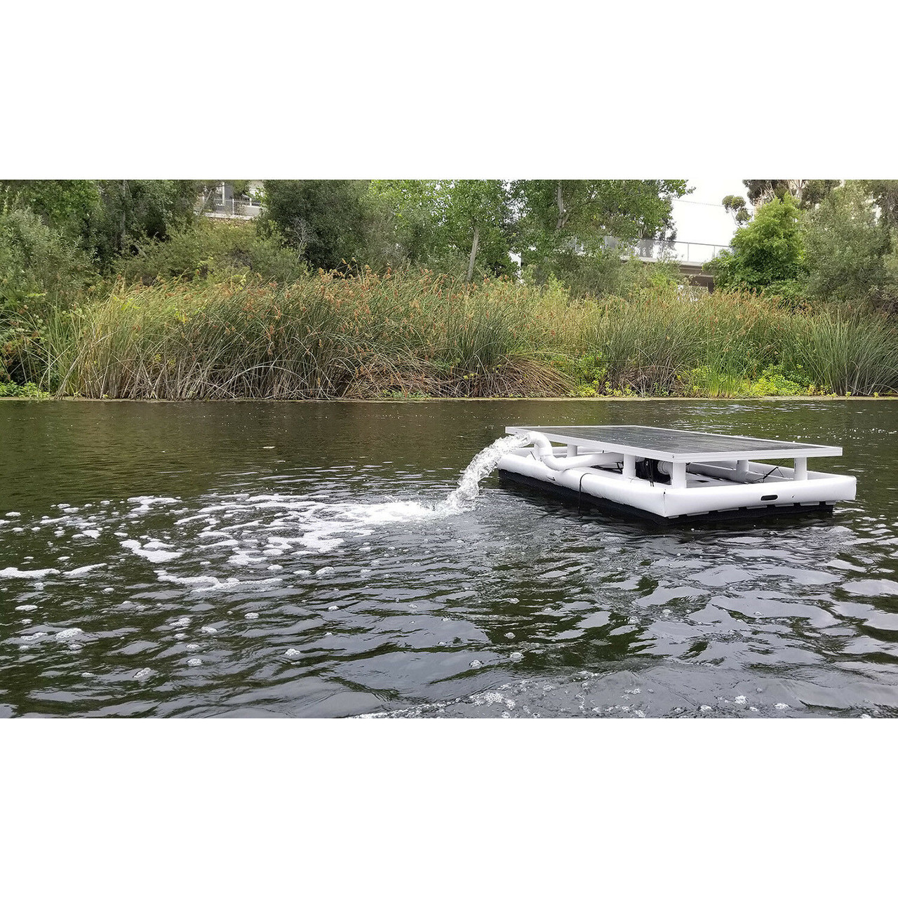 Floating Solar Filter Pond Aerator Pump 6,000 GPH 50K GD ...