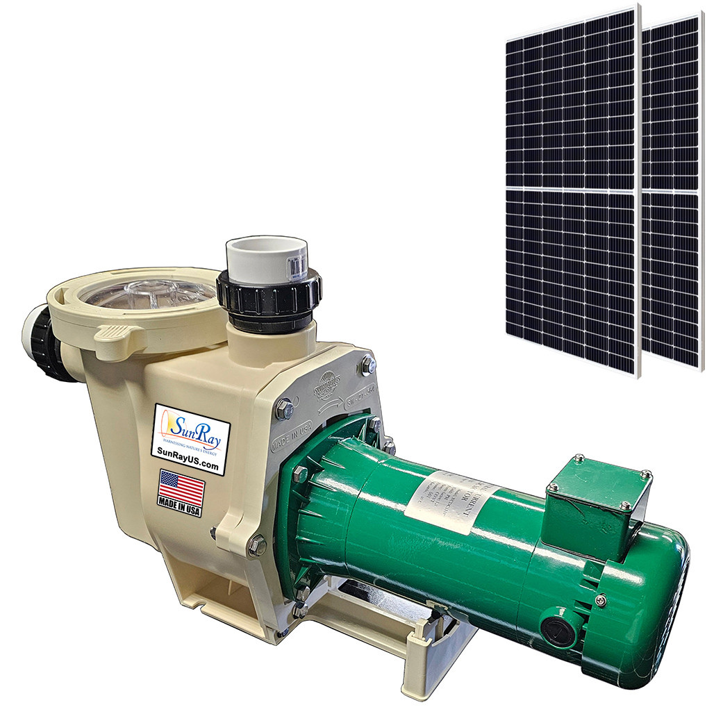 1HP Solar Pool Pump - SunRay SolFlo1HP Solar Variable Speed Pool Pump ...