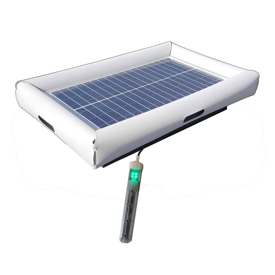 Savior Salt System Pool Chlorine Generator 30-watt Solar Powered 5,000 ...