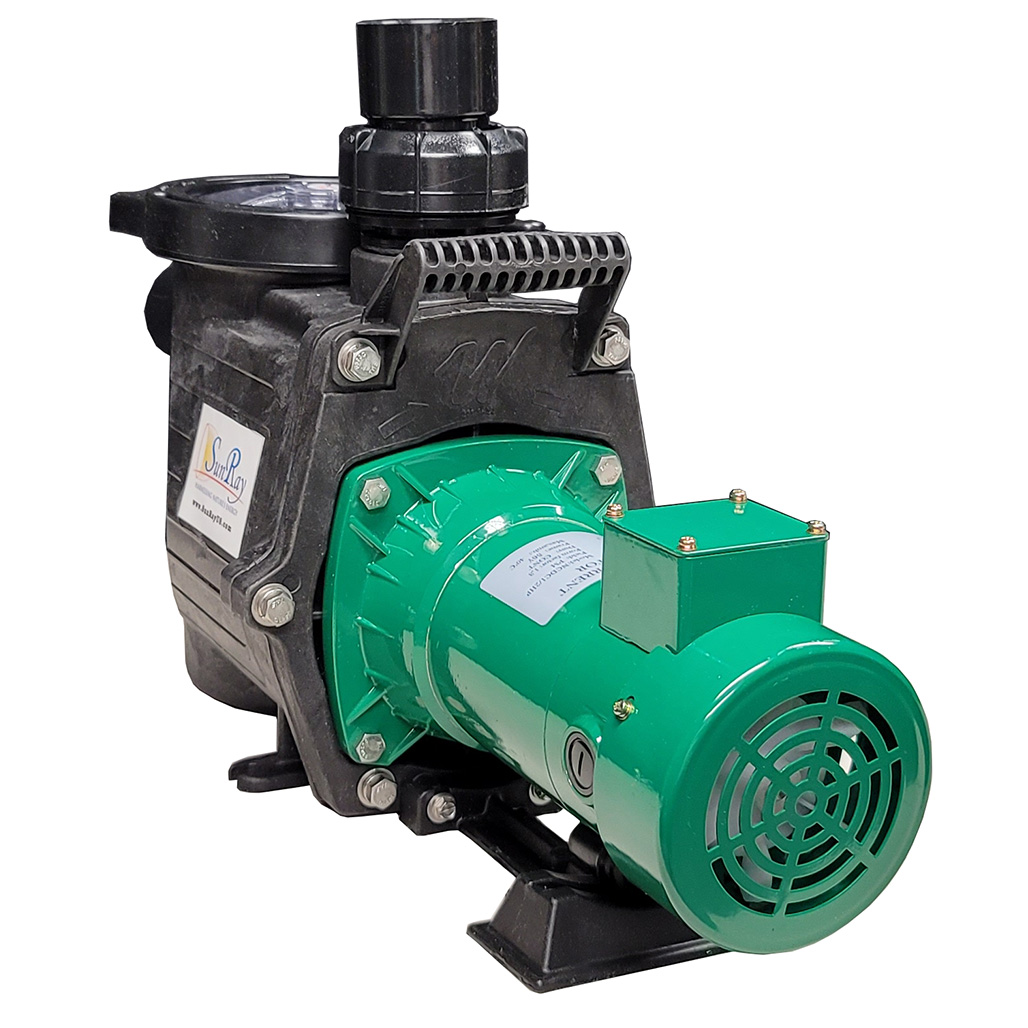 SunRay SolFlo1 - 1/2 HP DC - 2 Solar Panels 500w Filter Pool Pump ...