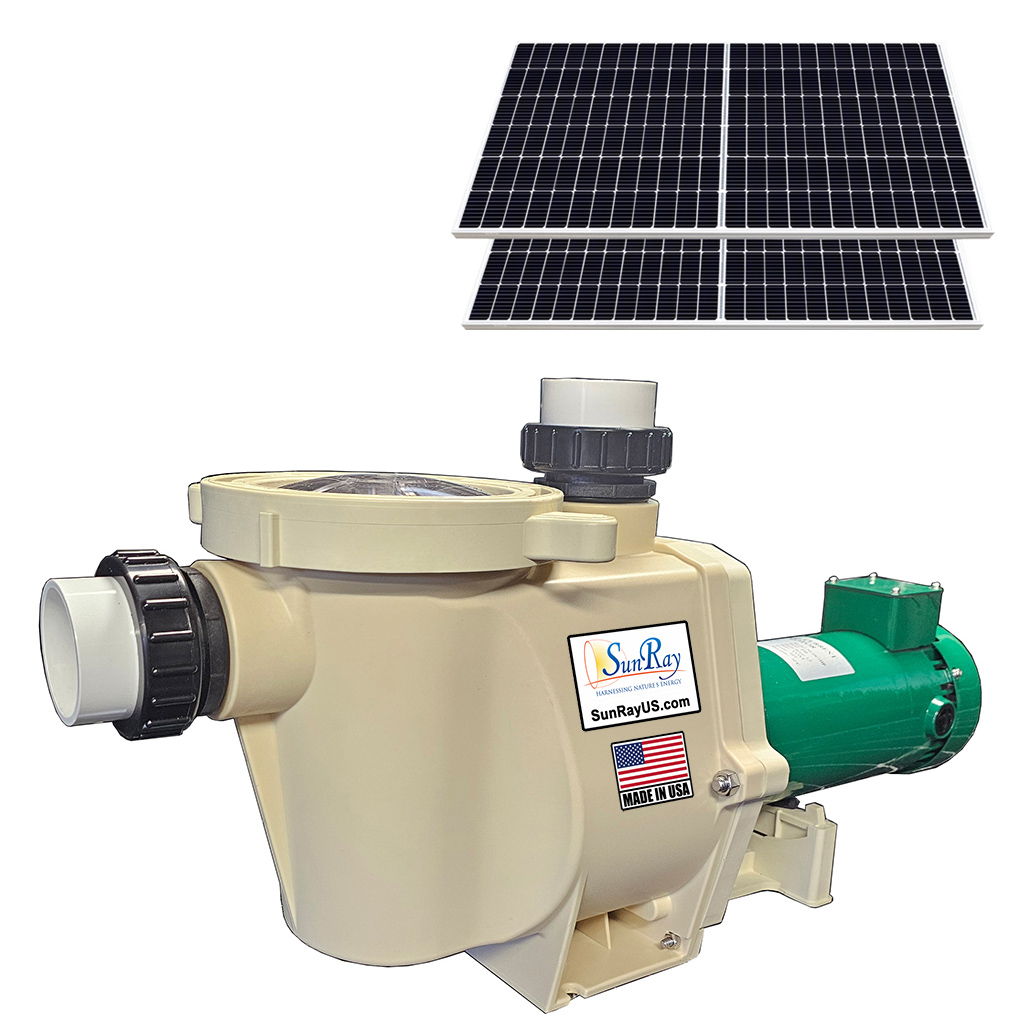 0.5HP Solar Pool Pump - SunRay SolFlo05HP Solar Variable Speed Pool Pump Customize - Made in the ...