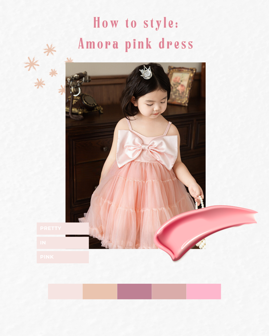 How to style: Amora girls dress - Beauteq LLC