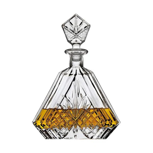 Crystal Triangle Wine Decanter | weddingfavorsoutlet