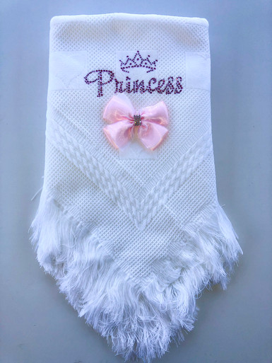 Princess/crown shawl white