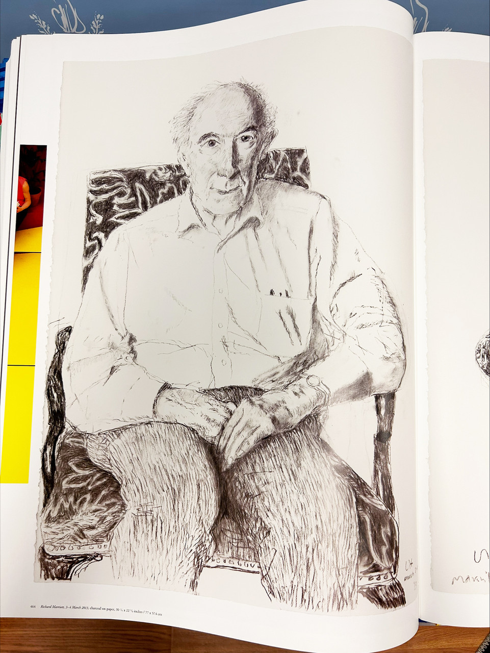 "Richard Marriott" Print from David Hockney's "A Bigger Book" (2016)