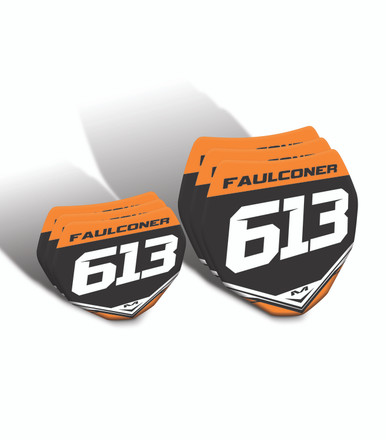 TRAILER NUMBER PLATE CUSTOM ID GRAPHICS 6 PCS SET