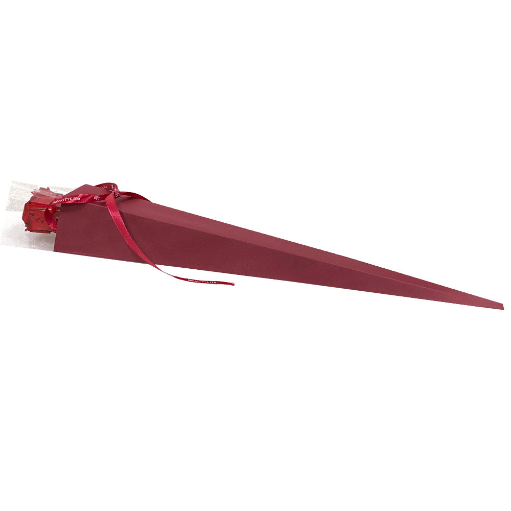 25" Red Single Stem Floral Cone -10 Pieces - LO Florist Supplies