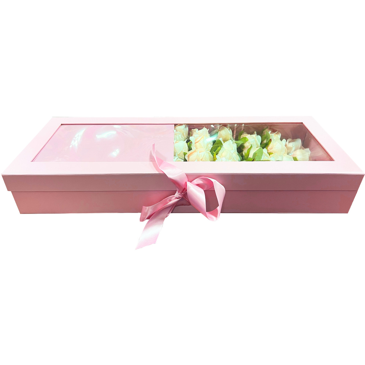 25.5" Vertical Folding Flower Box - Pink - LO Florist Supplies