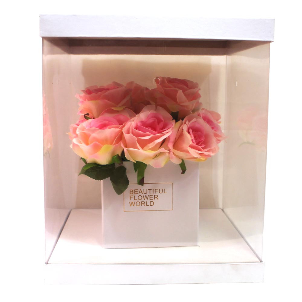 Large White Flower Display Box - LO Florist Supplies
