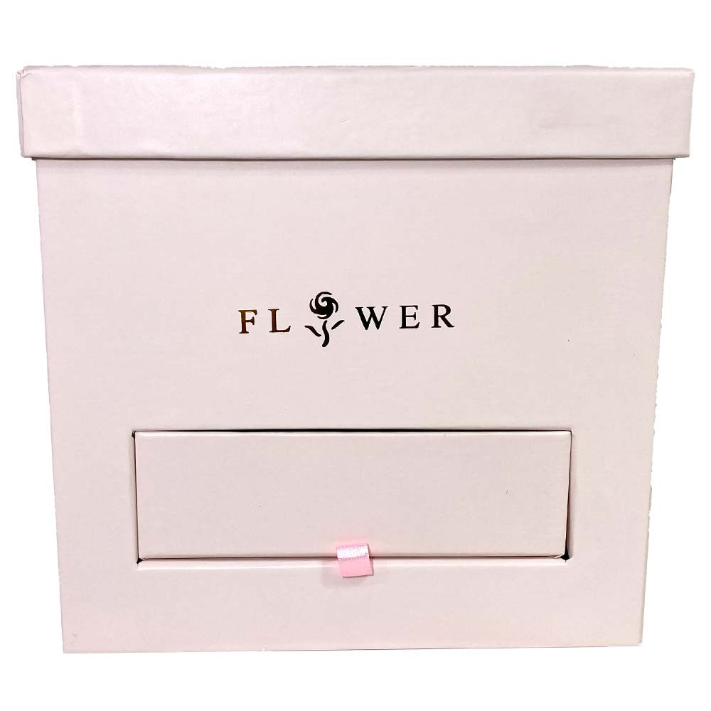 Pink Square Floral Box with Drawer - LO Florist Supplies