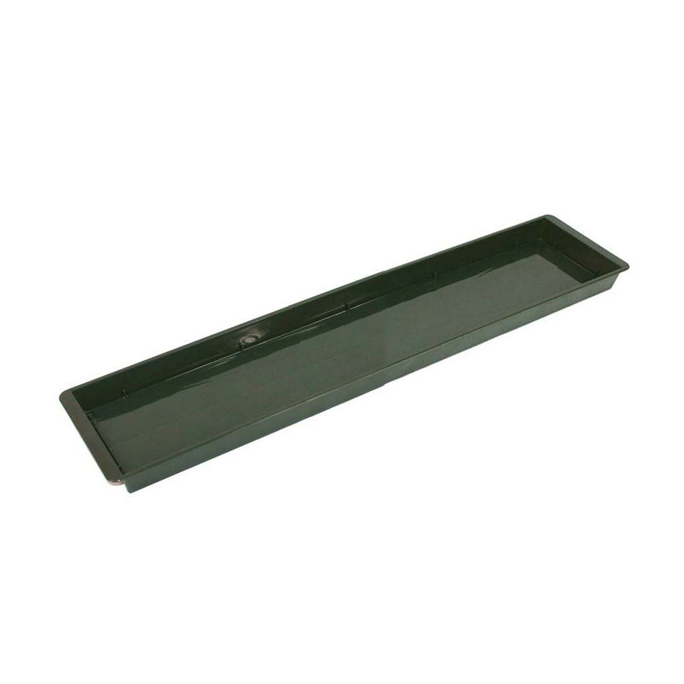 20" Green Double Brick Plastic Flat Tray - LO Florist Supplies