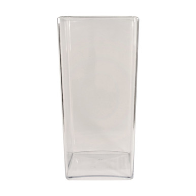 10''H Clear Acrylic Square Vase - LO Florist Supplies