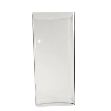 15.75"H Clear Acrylic Square Vase - LO Florist Supplies