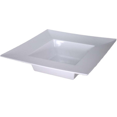 10" White Square Designer Tray - LO Florist Supplies