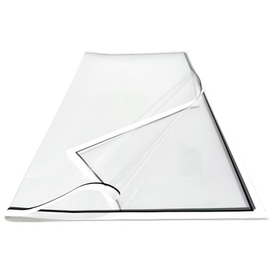 White Border Clear Floral Wrapping Paper - 20 Sheets - LO Florist Supplies