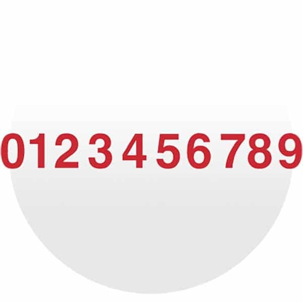 Number Vinyl Stickers