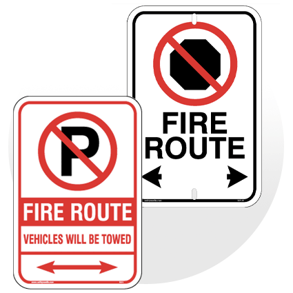Fire Route Signs - Ensure Quick Emergency Access