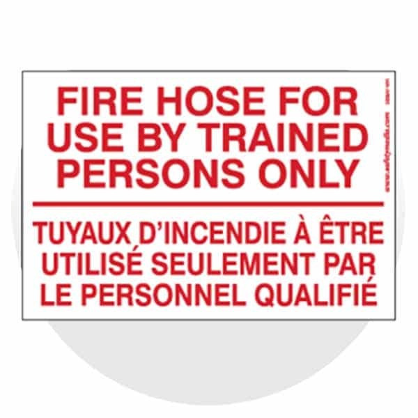 Fire Hose Signs for Emergency Access |Safety Media
