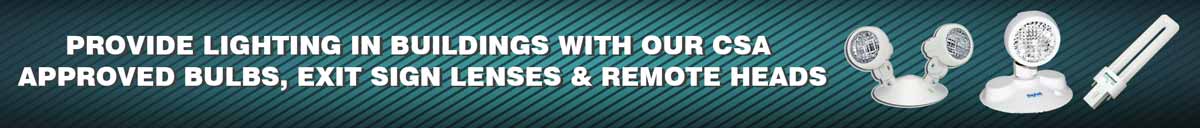 Bulbs, Exit Sign Lenses & Remote Heads