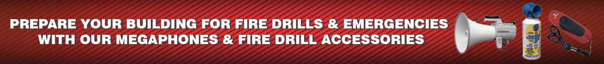 Megaphones & Fire Drill Accessories