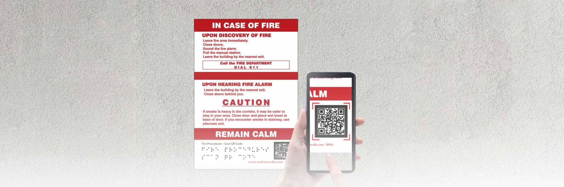 In Case Of Fire Signs Explained - Safety Media Inc.