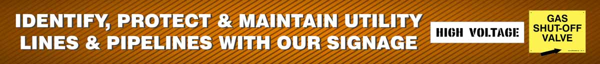 Utility Signage - Electrical and Gas Utilities