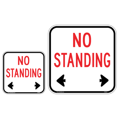 Regulatory No Standing Signs| Safety Media