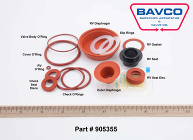 FEBCO 860 1/2-3/4" RUBBER REPAIR KIT