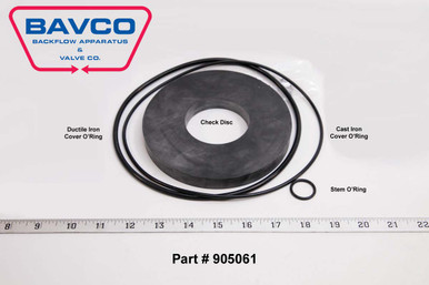 FEBCO 825 4" SINGLE CHECK RUBBER KIT