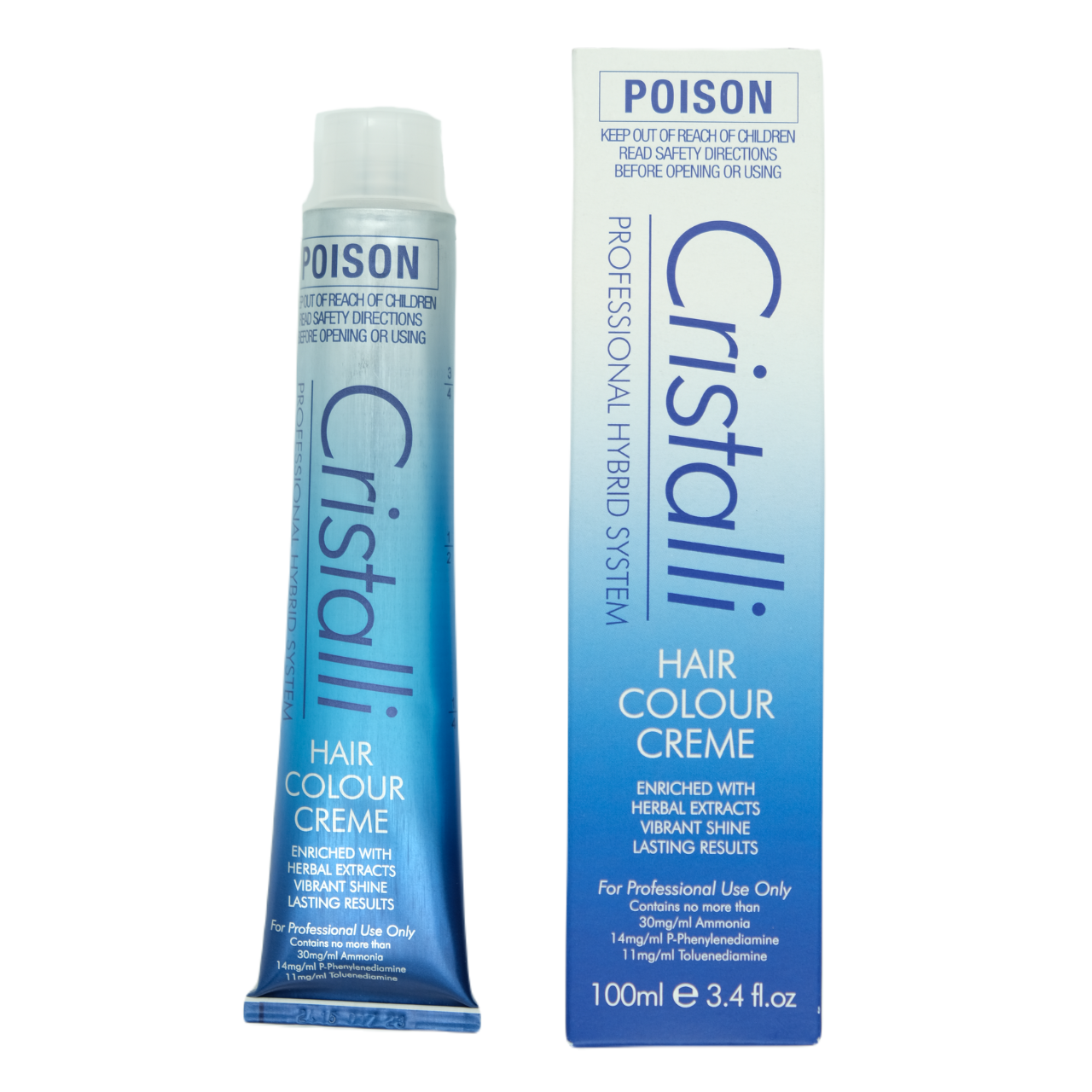 Cristalli Hair Colour Cream - Western Hairdressing Supplies