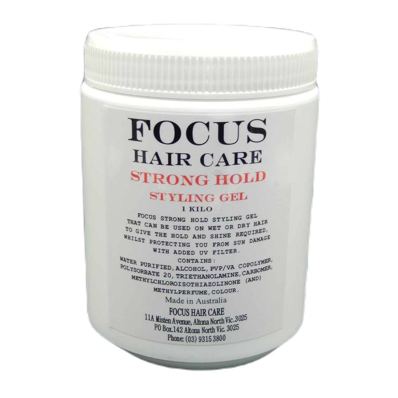 Focus - Hair Gel - Western Hairdressing Supplies
