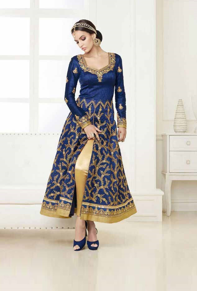 Navy-Blue churidar suit