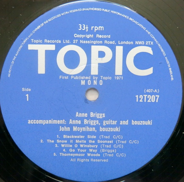 Anne Briggs - Anne Briggs - The Record Centre