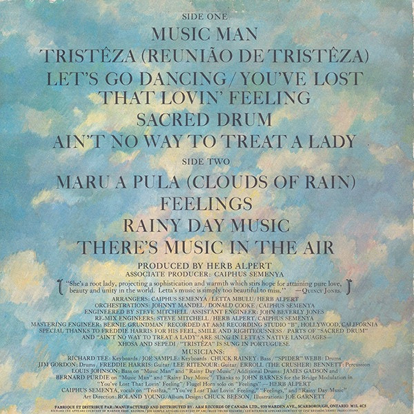 Letta Mbulu - There's Music In The Air - The Record Centre