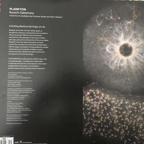 Ryuichi Sakamoto - Plankton (Limited Edition numbered) - The Record Centre