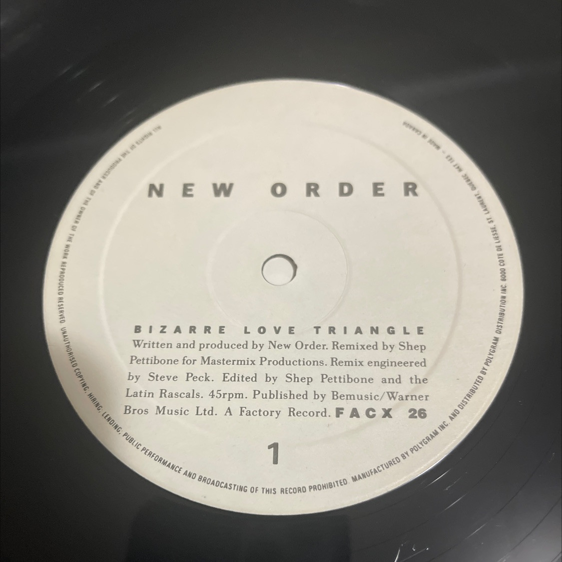 New Order - Bizarre Love Triangle (Includes Inner) - The Record Centre