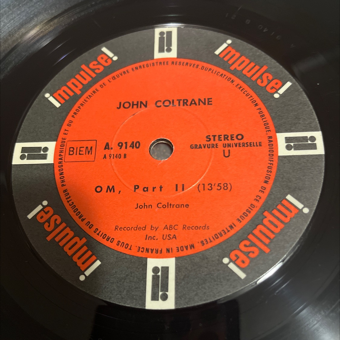 John Coltrane - Om (1968 France Import) - The Record Centre
