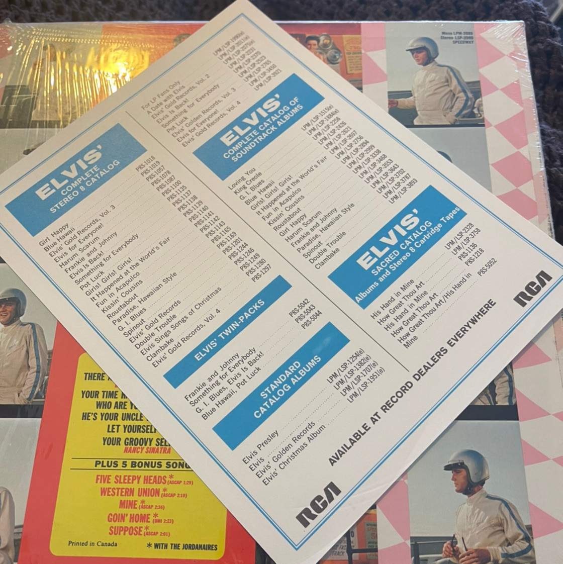 Elvis Presley - Speedway: Original Soundtrack Album (Amazing Copy NM ...