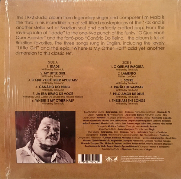 Tim Maia – Tim Maia (1972/2017)