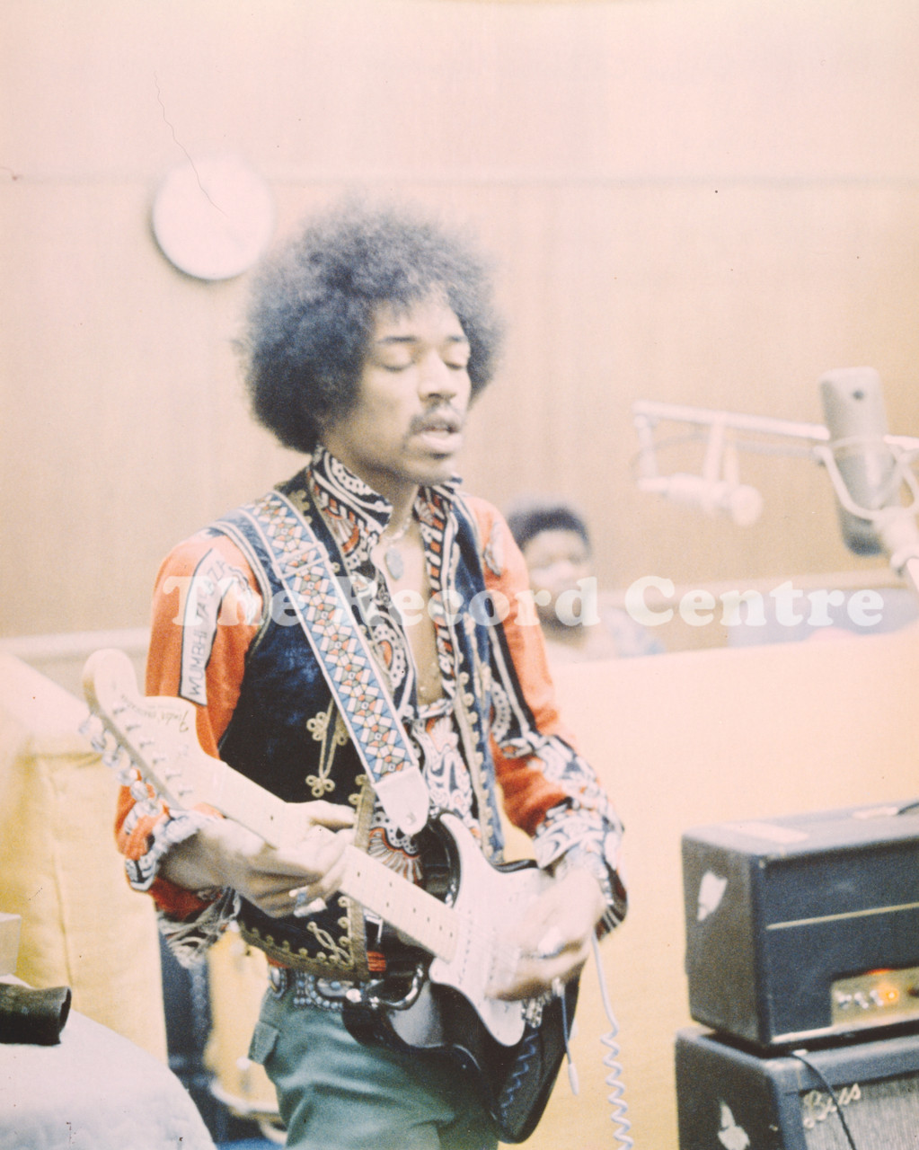 Jimi Hendrix 8x10 colour photo in studio_photo2...date and photographer ...