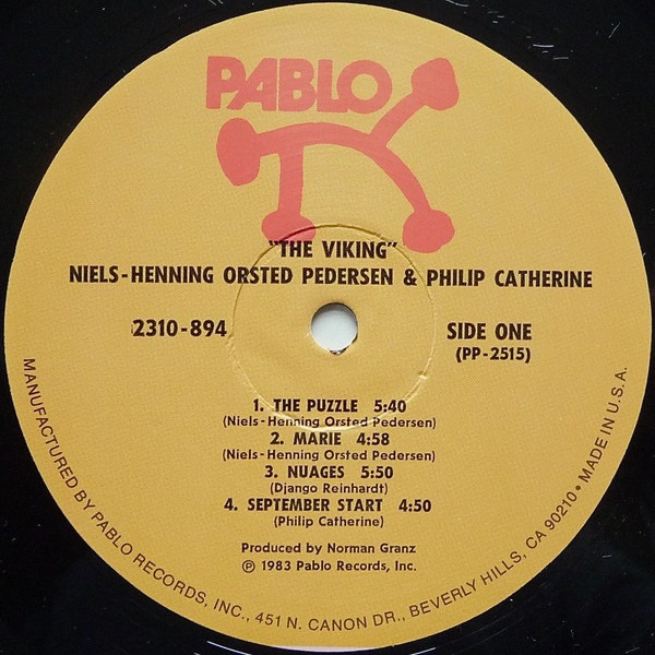 Niels-Henning Ørsted Pedersen - Philip Catherine - The Viking - The ...