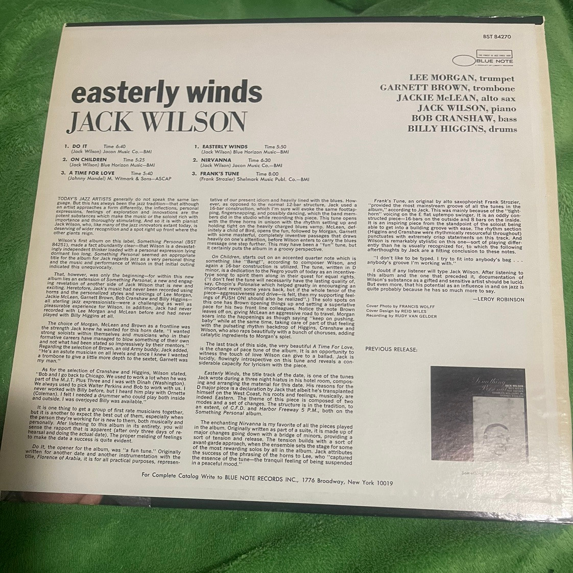 Jack Wilson - Easterly Winds - The Record Centre