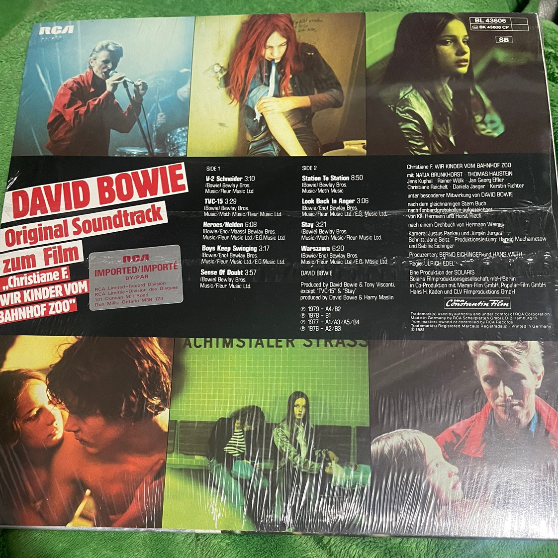 David Bowie - Original Soundtrack Zum Film "Christiane F. Wir Kinder ...