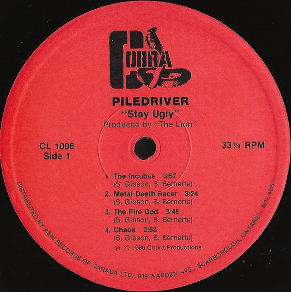 Piledriver - Stay Ugly (Comes with hilarious autographed note from band ...