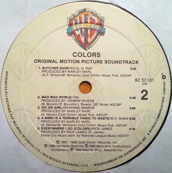 Various Artists – Colors Original Motion Picture Soundtrack (LP used ...