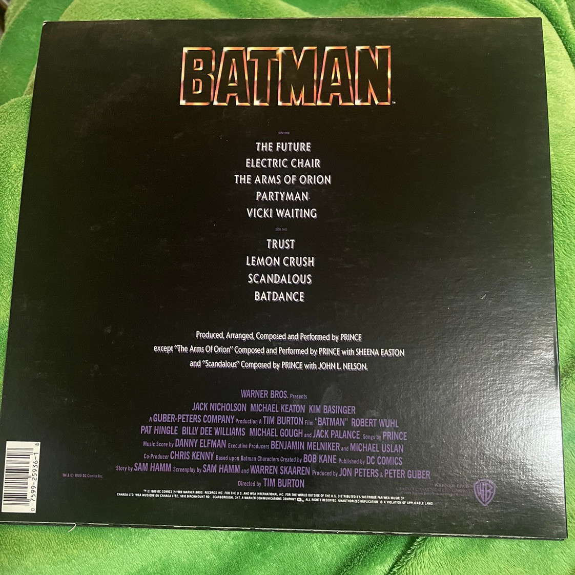 Prince - Batman™ (Motion Picture Soundtrack) (1989 EX/EX) - The Record ...