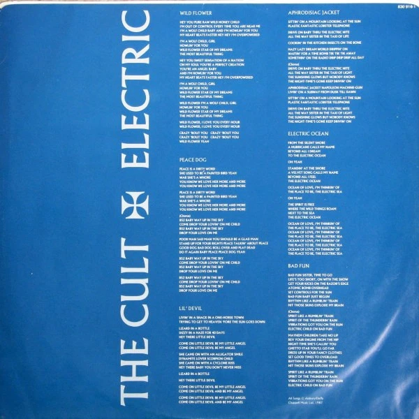 The Cult – Electric (1987 Canadian)