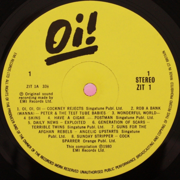 Various Artists – Oi! The Album (LP used UK 1980 NM/NM)