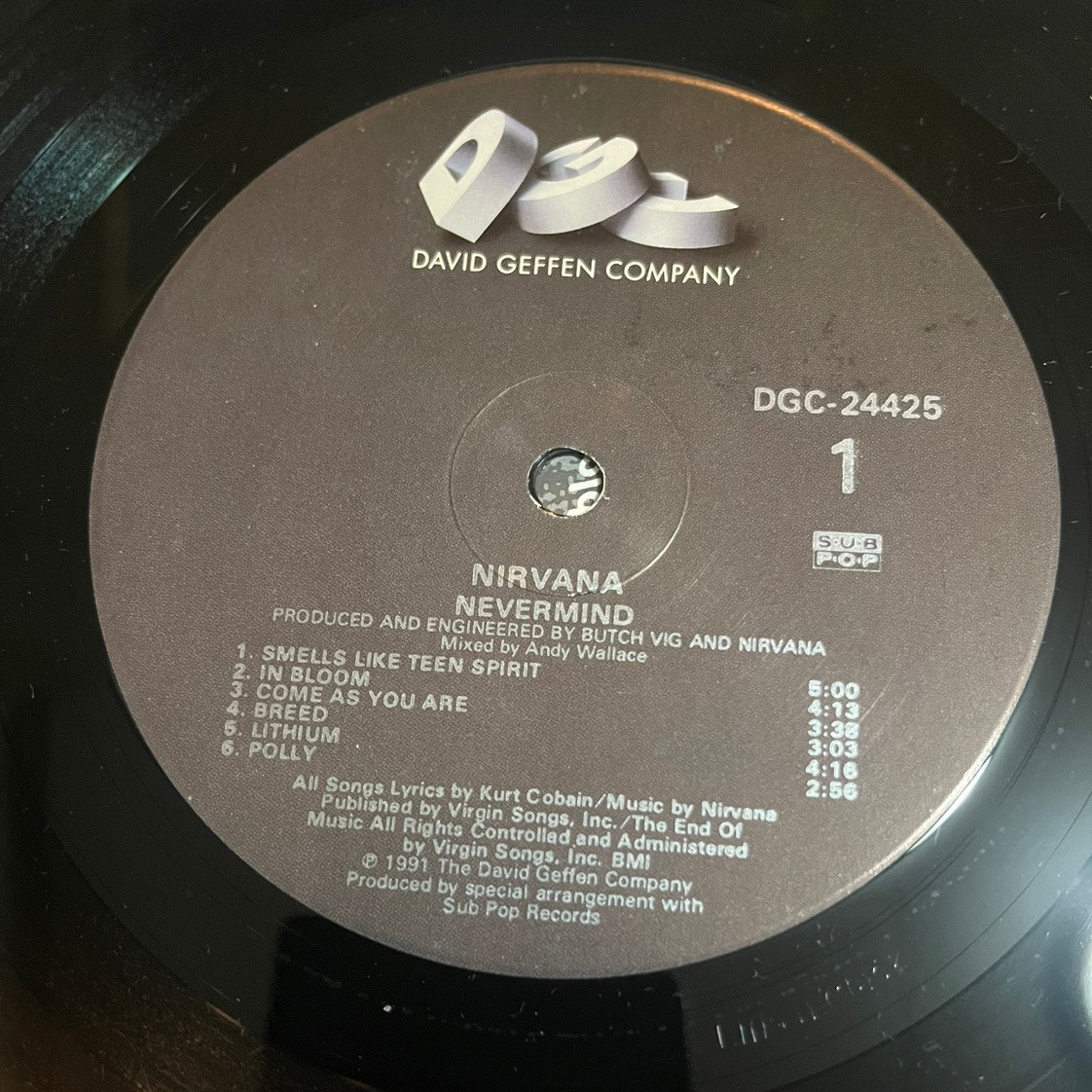 Nirvana - Nevermind (1991 1st USA Pressing - Incredible Find- Please ...